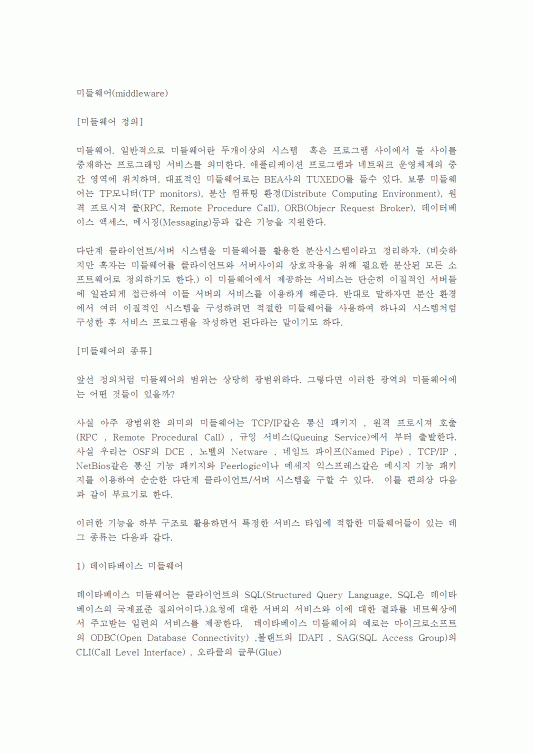 미들웨어에 대해