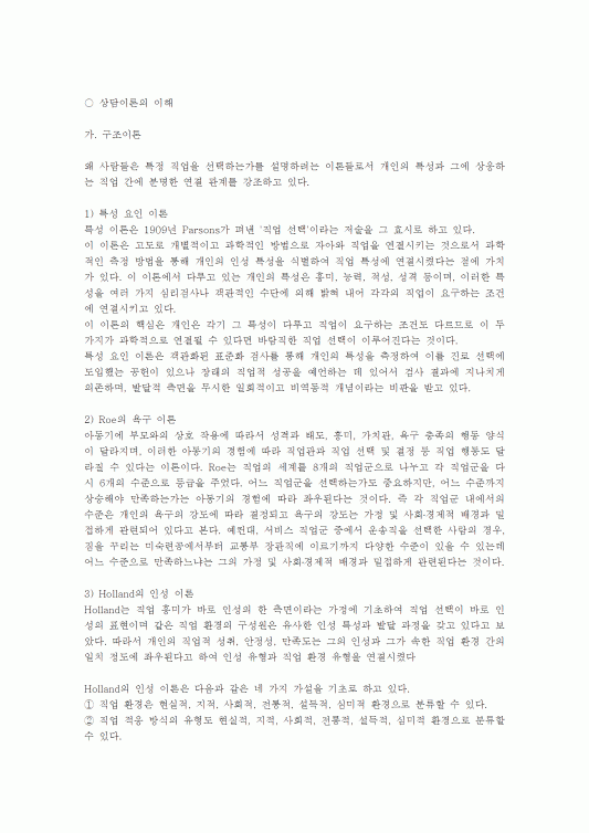 상담이론의 이해