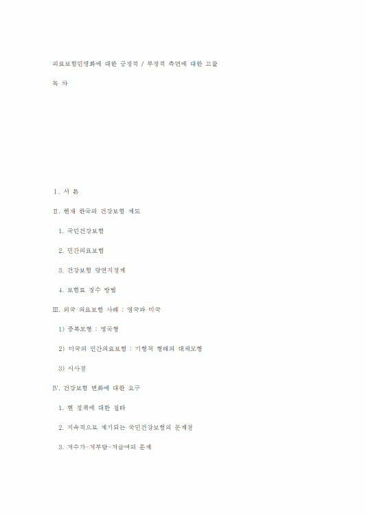 의료보험민영화