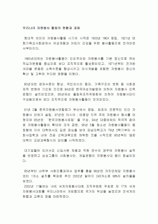 기업과 자원봉사