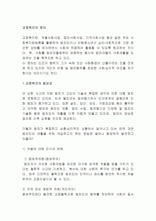 교정복지사의 덕목