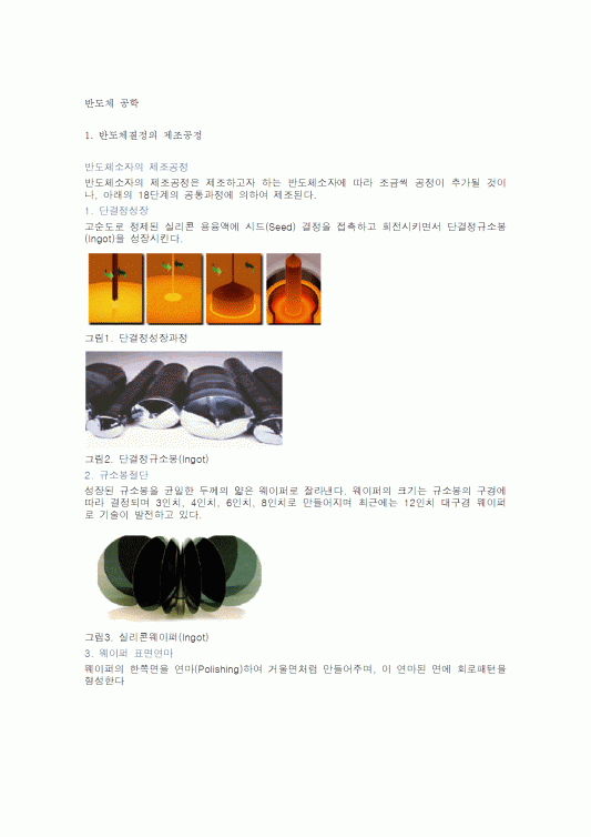 반도체 공학 레포트 자료