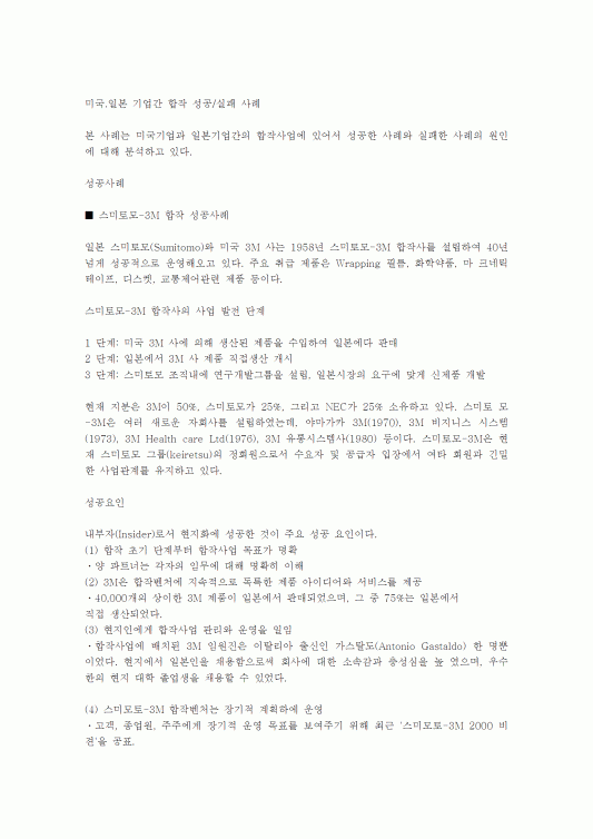 기업 성공 실패사례