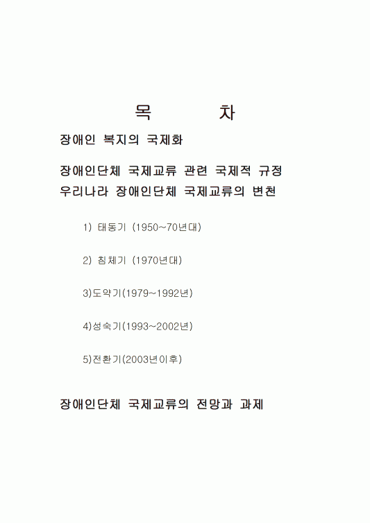 장애인단체와 국제 교류