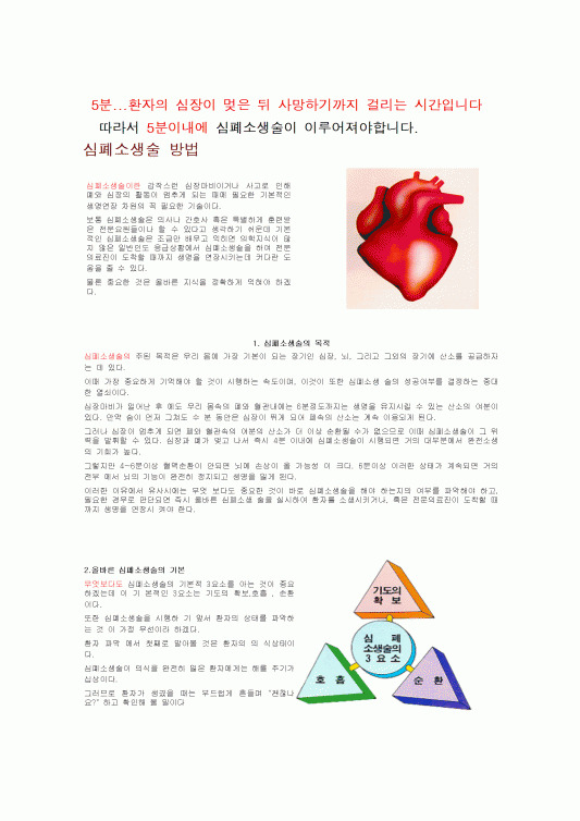 심폐소생술 방법