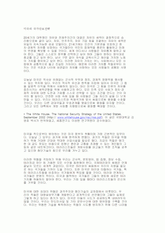 국가안보전략