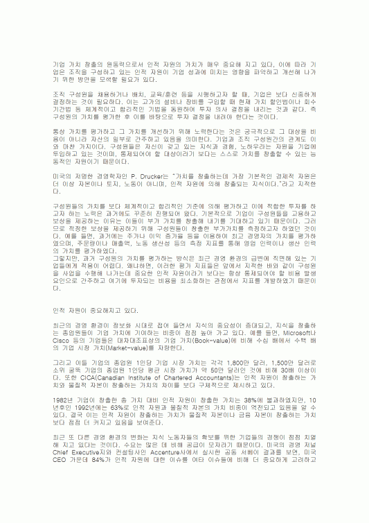 인적자원관리 영향을 미치는 요인