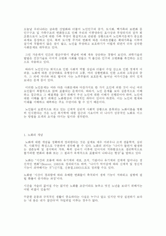 성공적인 노화