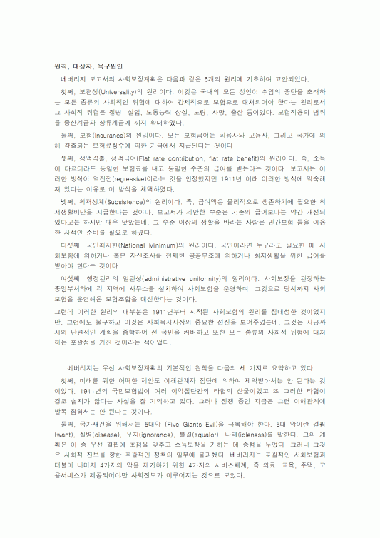 비버리지 원칙