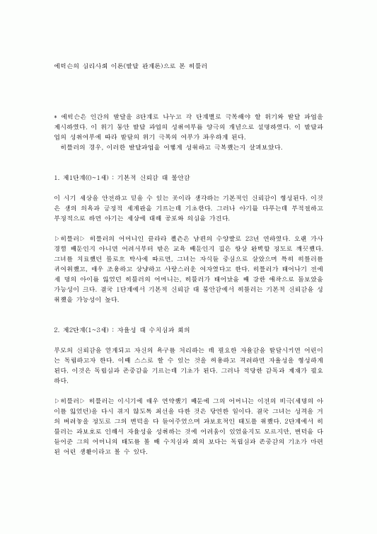 히틀러의 심리분석
