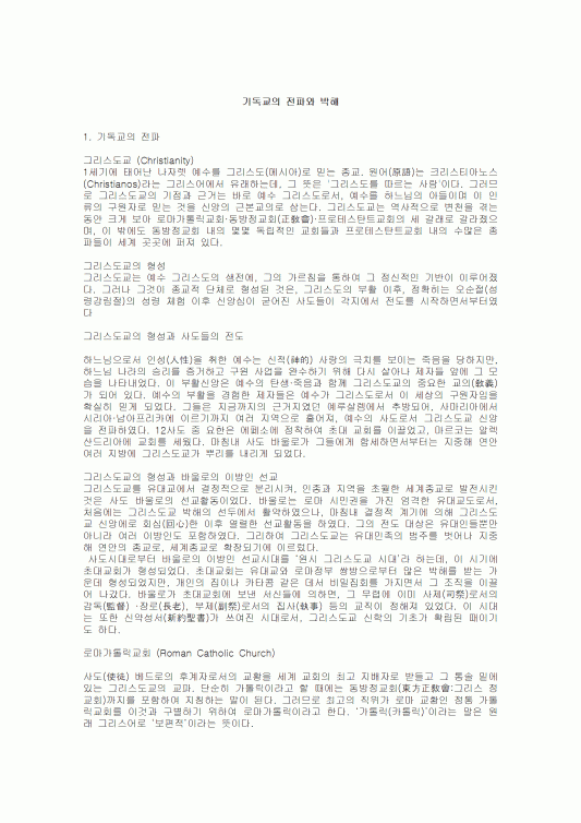 초대교회사 요약정리