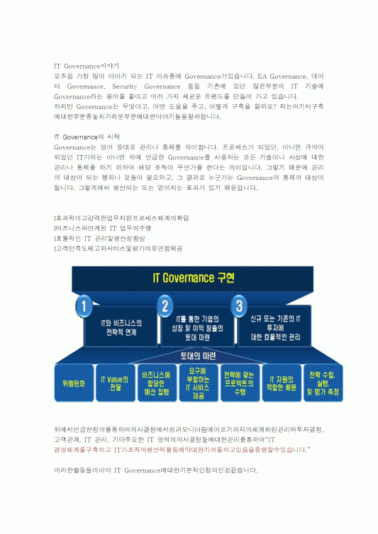 IT Governance 구축