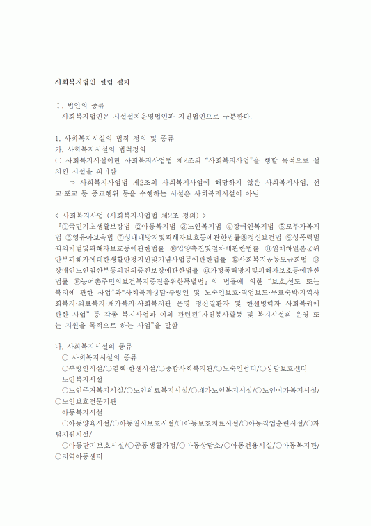 사회복지법인