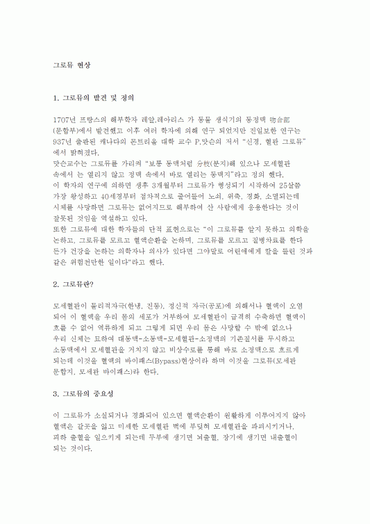 그로뮤 현상 레포트 자료