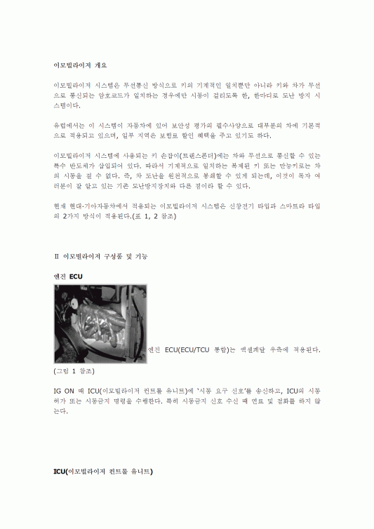 이모빌라이저 시스템