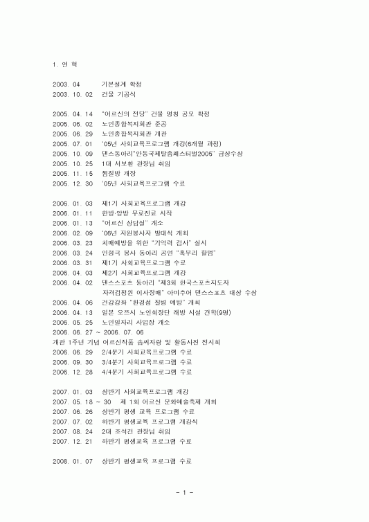 노인복지프로그램 [사회복지]