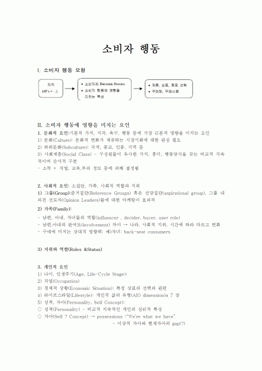 [비즈니스/경제] 소비자 행동