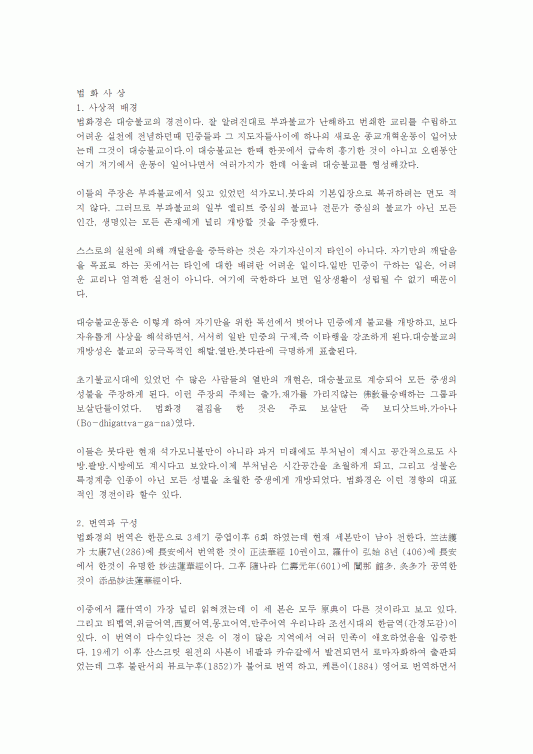불교 법화사상에관한연구
