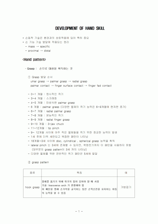 유아기 아동발달