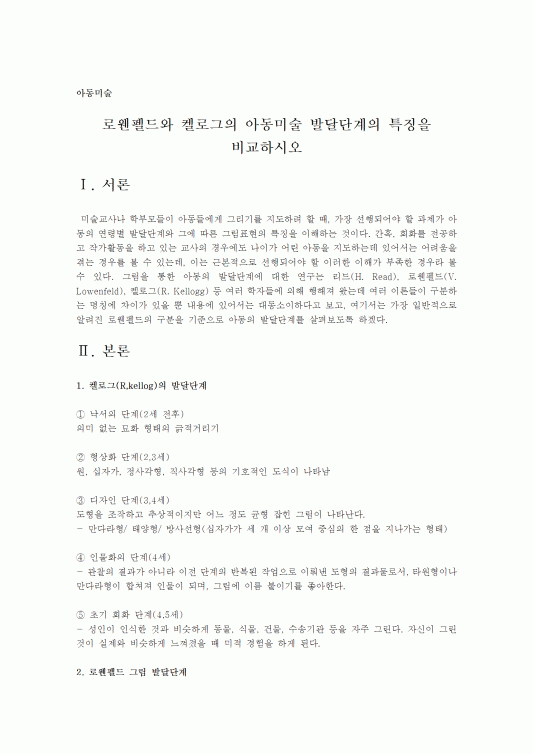 [유아/교육] 아동미술