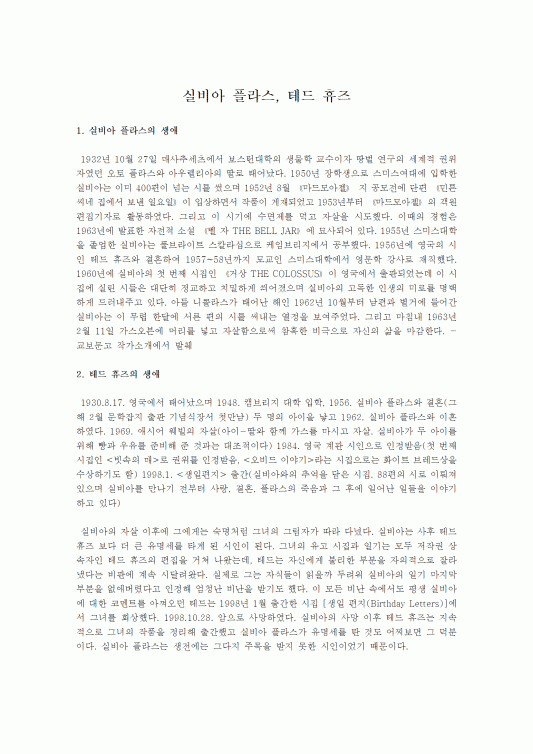 실비아 플라스, 테드 휴즈