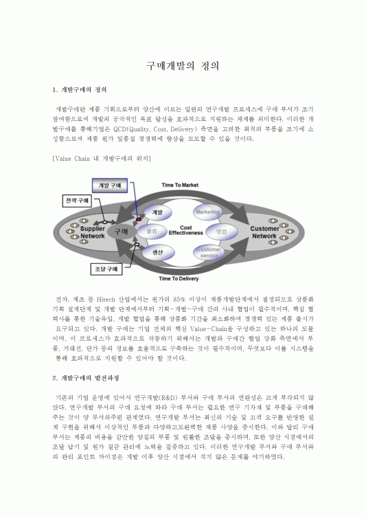 구매개발의 정의