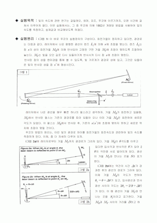 [예비,결과보고서] 빛의 속도 측정