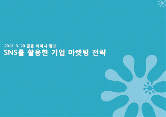 sns를 활용한 기업 마켓팅 전략 및 사례분석