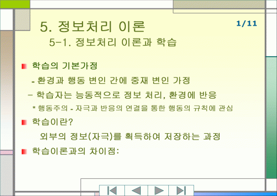 [인문과학] 정보처리이론