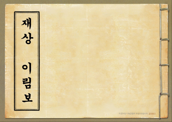 재상 이림보 레포트 자료