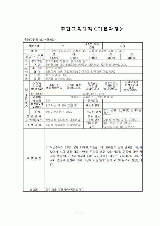 딸기모종의성장과정(주안,일안,본시교수학습과정안)
