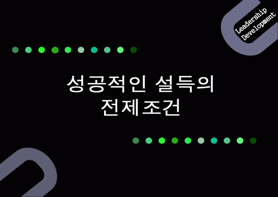 리더십개발 레포트 자료