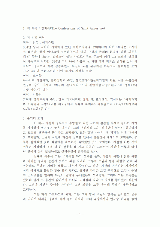 참회록2 레포트 자료