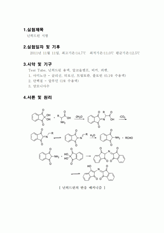 09. 닌히드린 시험
