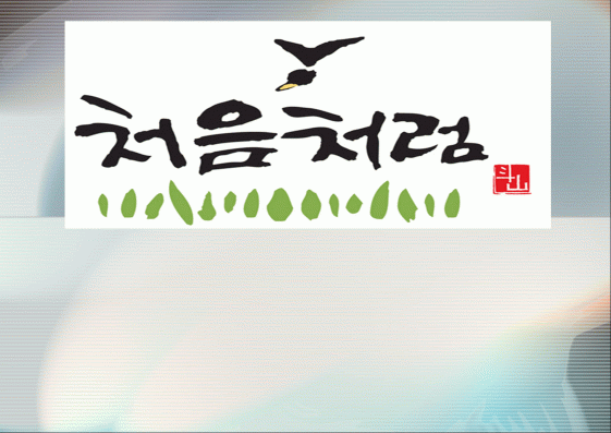 마케팅전략-처음처럼