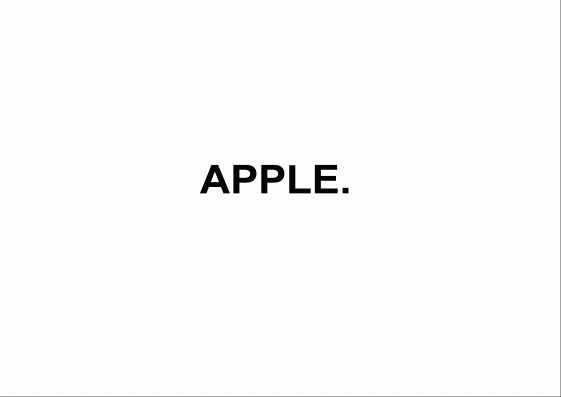 애플(APPLE) 기업분석 및 향후경영전략분석