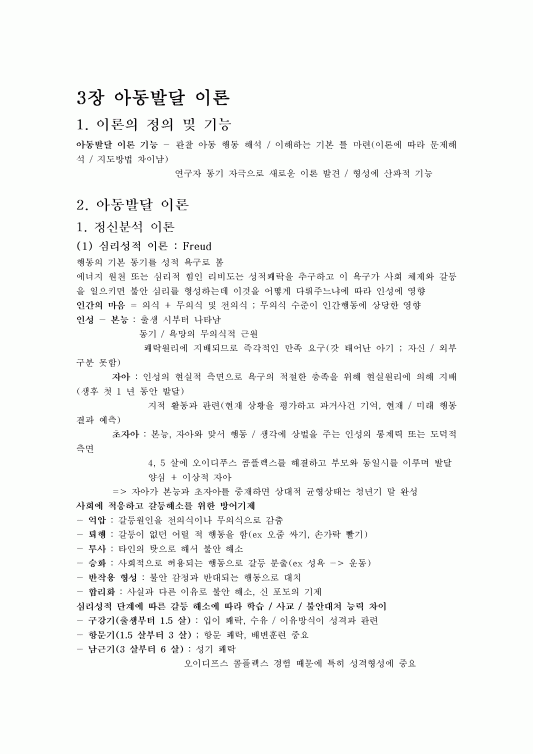아동발달3장중간고사요약본
