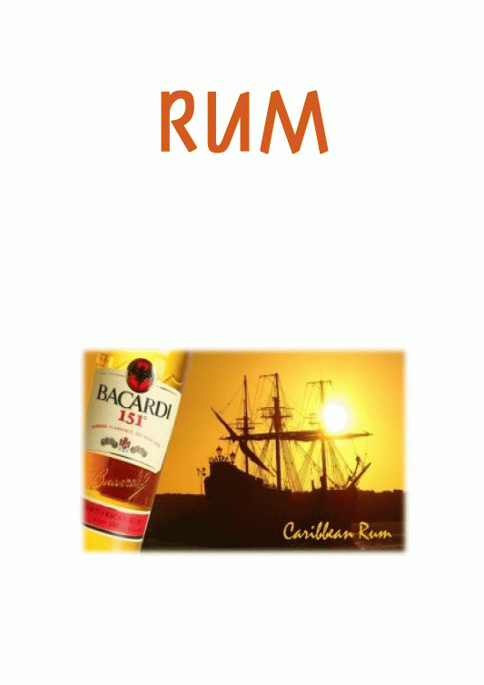 럼(Rum) 레포트 자료