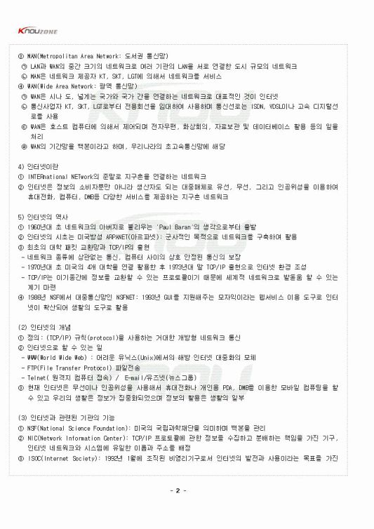 2012년 1학기 인터넷서비스 출석대체시험 핵심체크