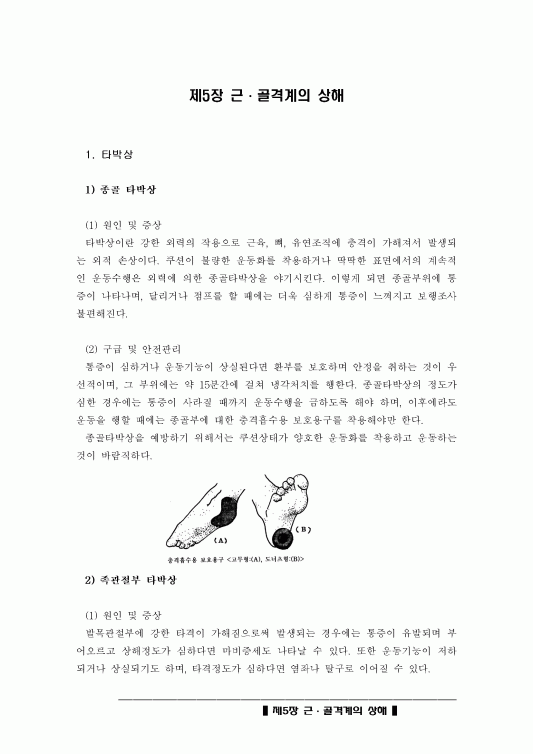 제5장 근,골격계의 운동상해