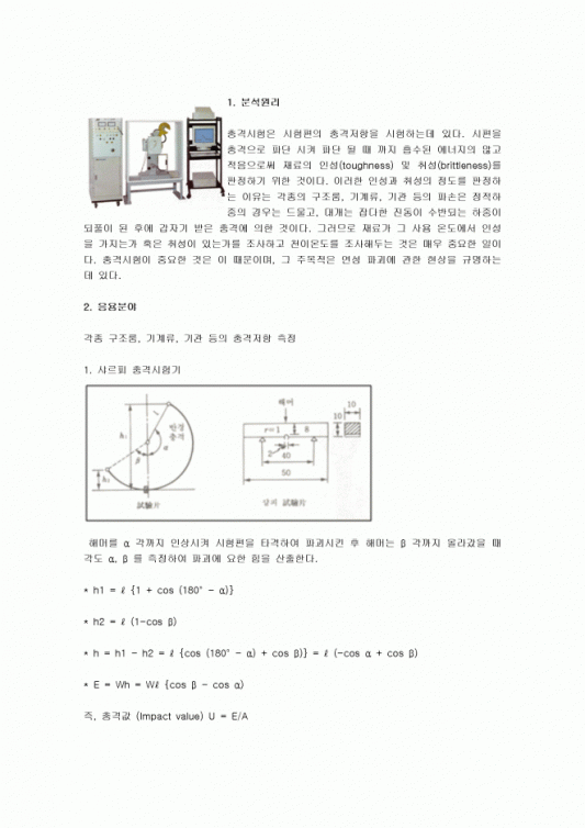 [자연과학] 충격실험