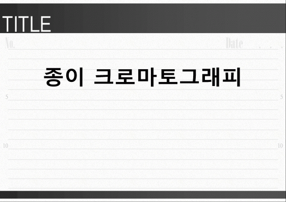 종이 크로마토그래피