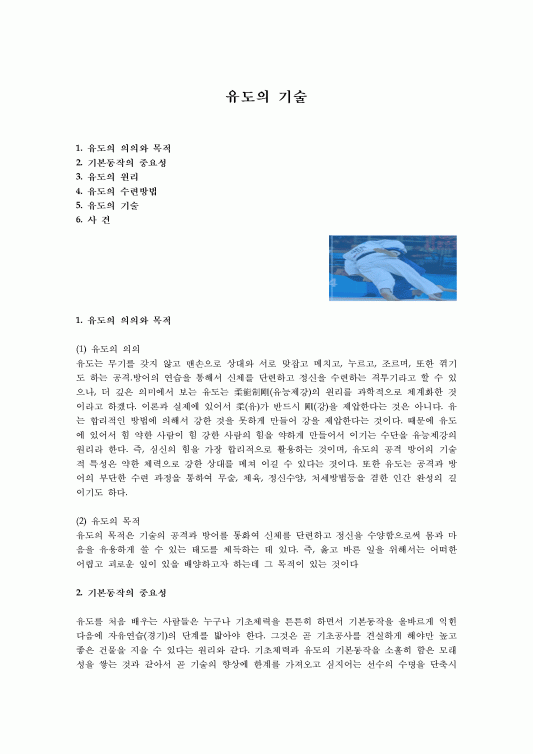 유도의 기술 최종정리2
