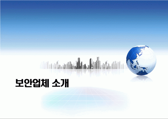 보안업체 소개