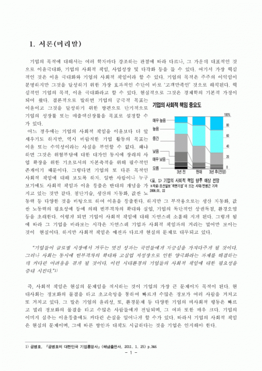 기업의 사회적 책임 - 기업의 사회적책임과 윤리경영, 각국사례, 책임의 발전방향