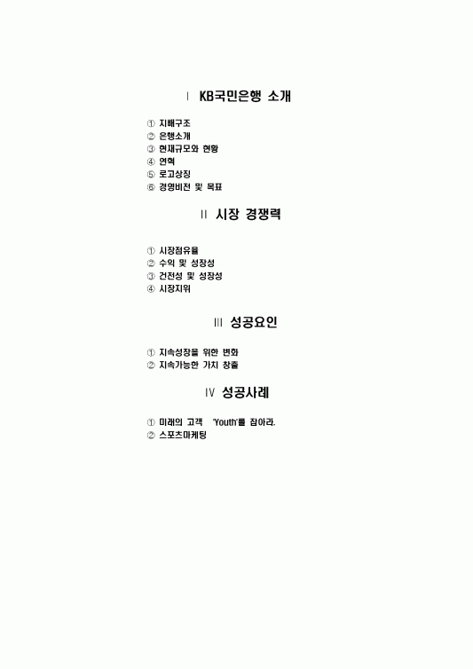 [사회과학] 국민은행