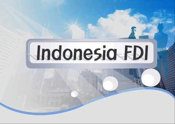 인도네시아(Indonesia) FDI