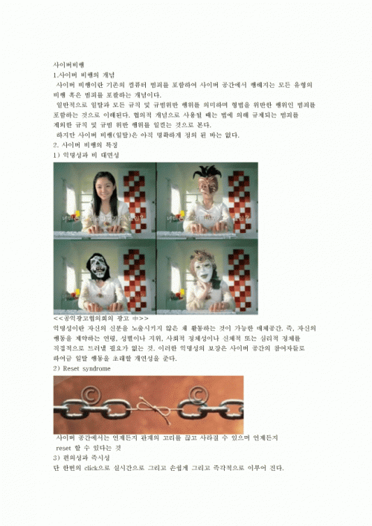 사이버 비행 레포트 자료