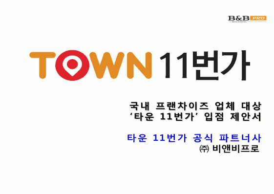 Sk 타운11번가/비앤비프로 쿠페이 서비스 분석 및 제안