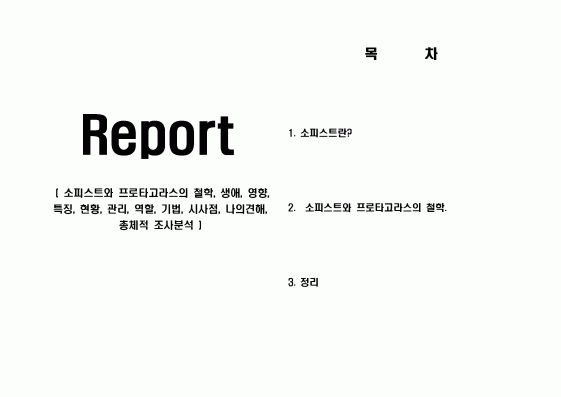소피스트와 프로타고라스의 철학, 생애, 영향, 특징, 현황, 관리, 역할, 기법, 시사점, 나의견해, 총체적 조사분석
